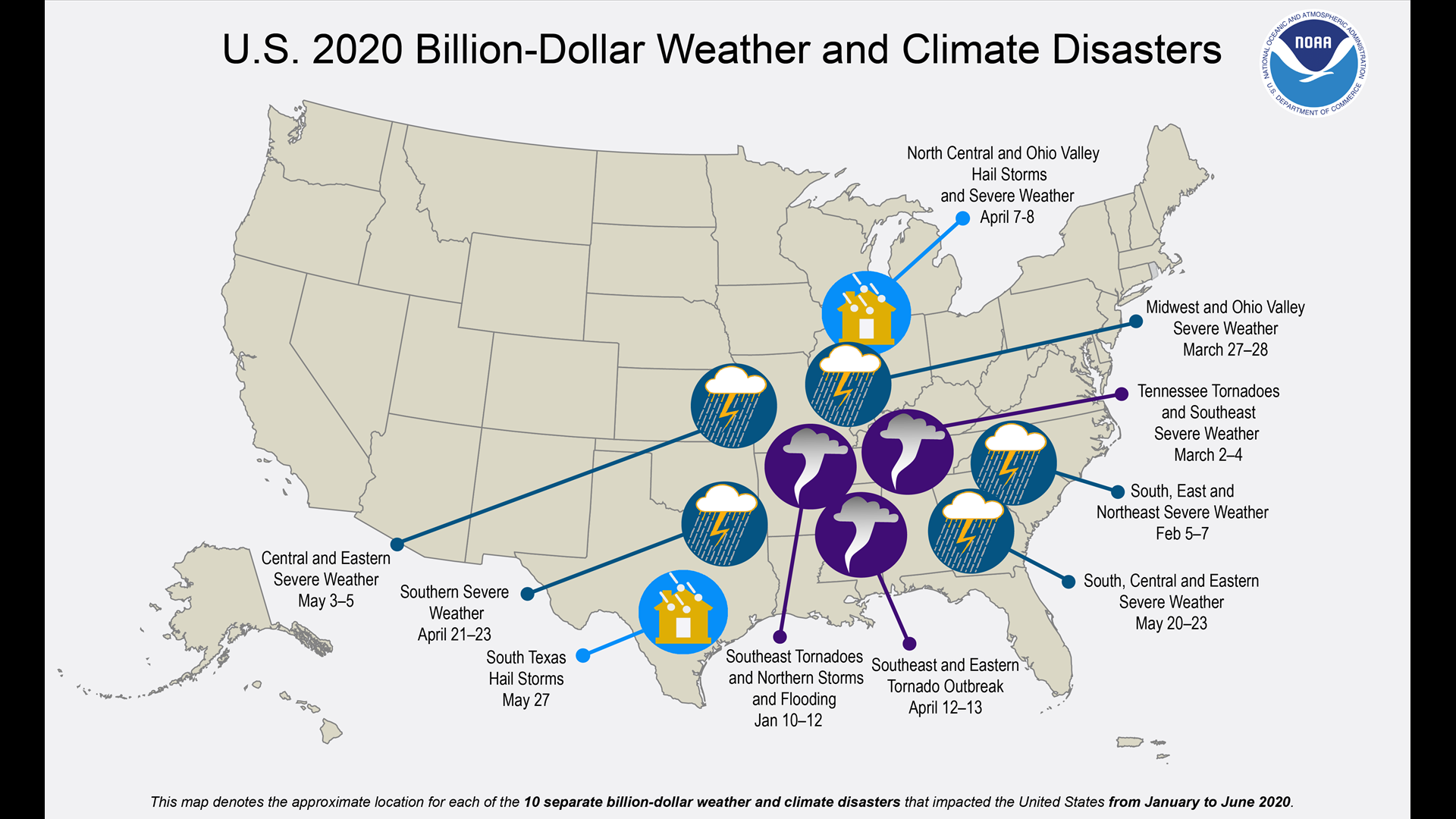 The US has already endured 10 weather disasters that exceeded $1 ...