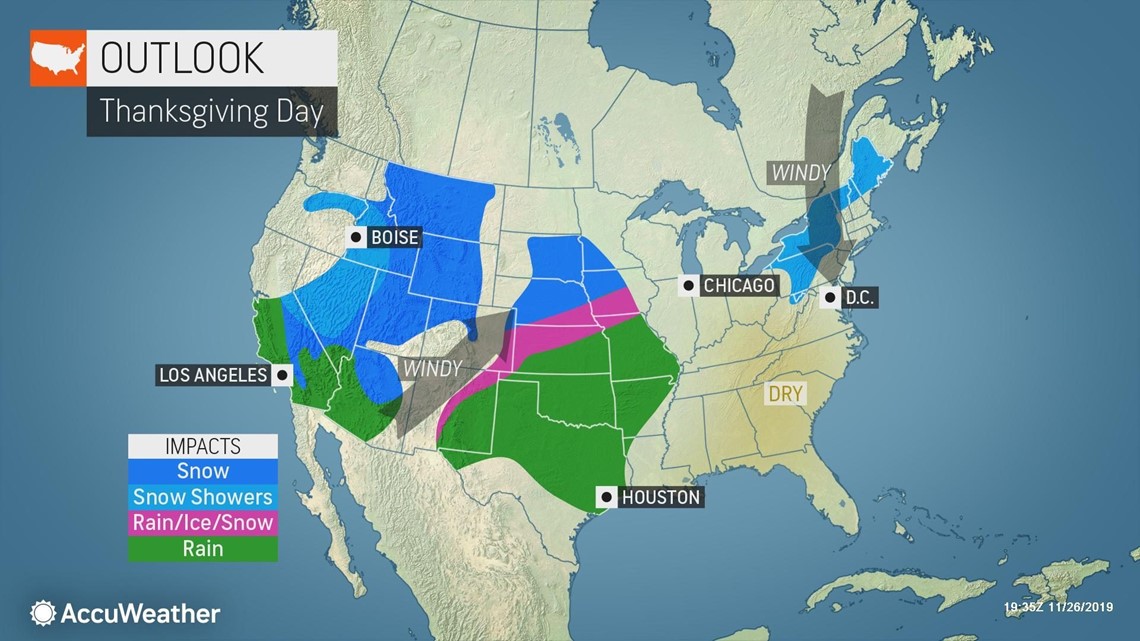 Thanksgiving Day weather: What to expect across the U.S. | kvue.com