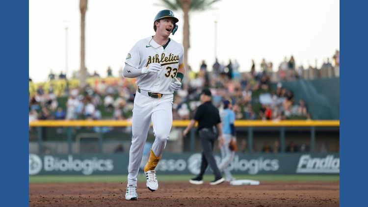 Bolte hits 1st MLB homer and A's go deep 5 more times in Las Vegas for ...