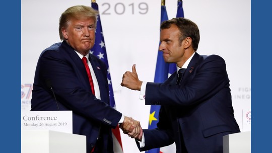 Trump and Macron will meet over dinner at Versailles palace after G7 ...