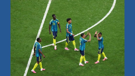 Colombia’s last training session before World Cup match against Congo ...