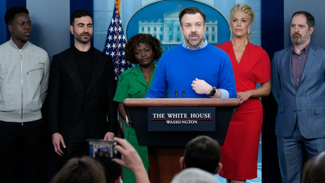 'Ted Lasso' cast promotes mental health at White House | kvue.com