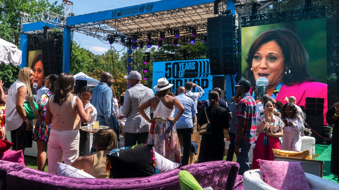 Kamala Harris hosts celebration of hip-hop's 50th anniversary | kvue.com