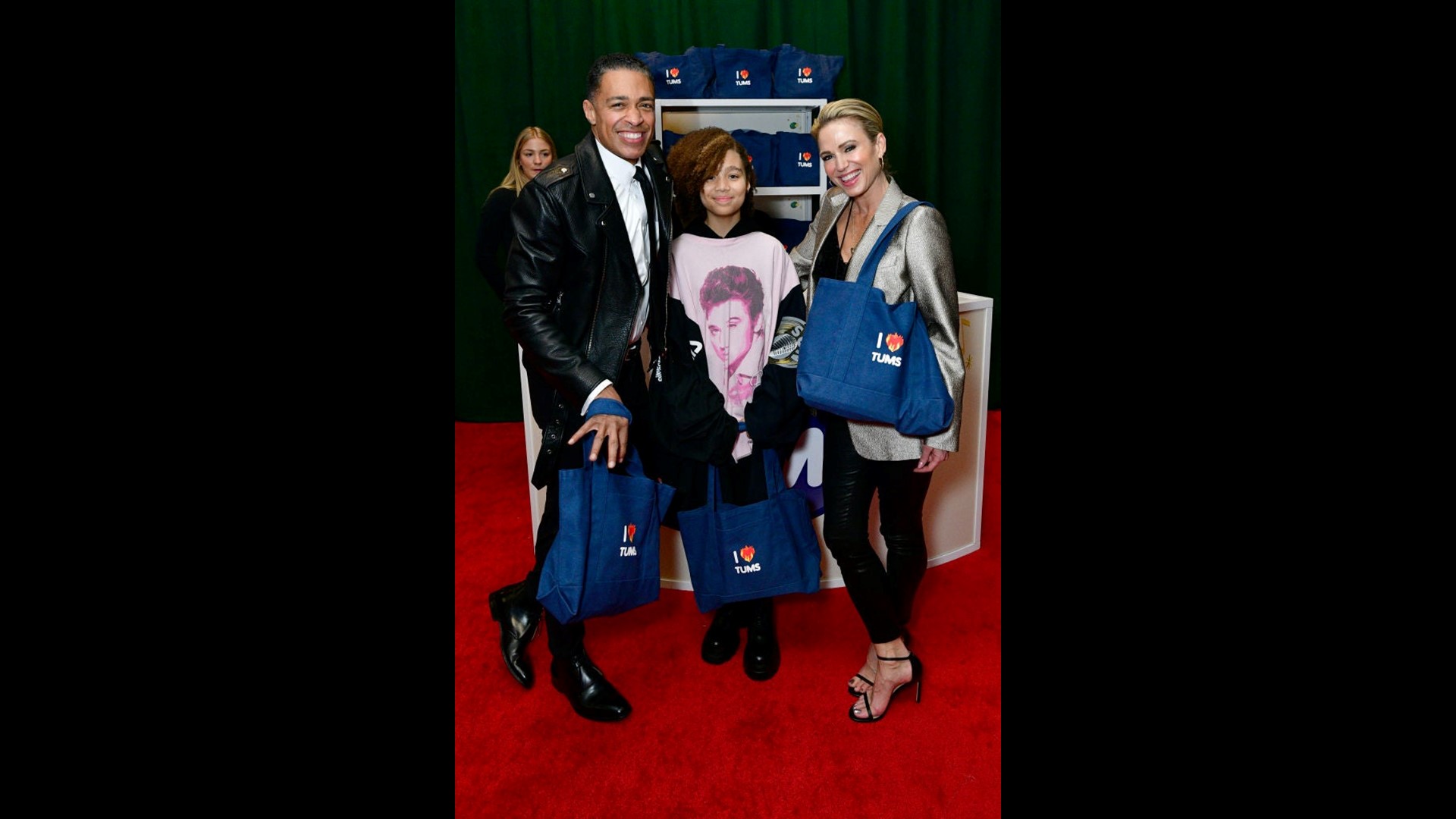 T.J. Holmes and Amy Robach Joined by His Daughter Sabine at NYC Jingle ...