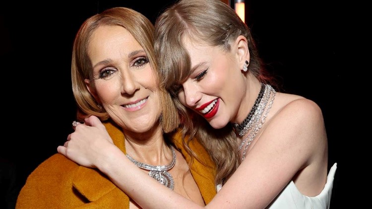Taylor Swift Hugs Celine Dion Backstage at 2024 GRAMMYs After Awkward On-Stage Interaction ...