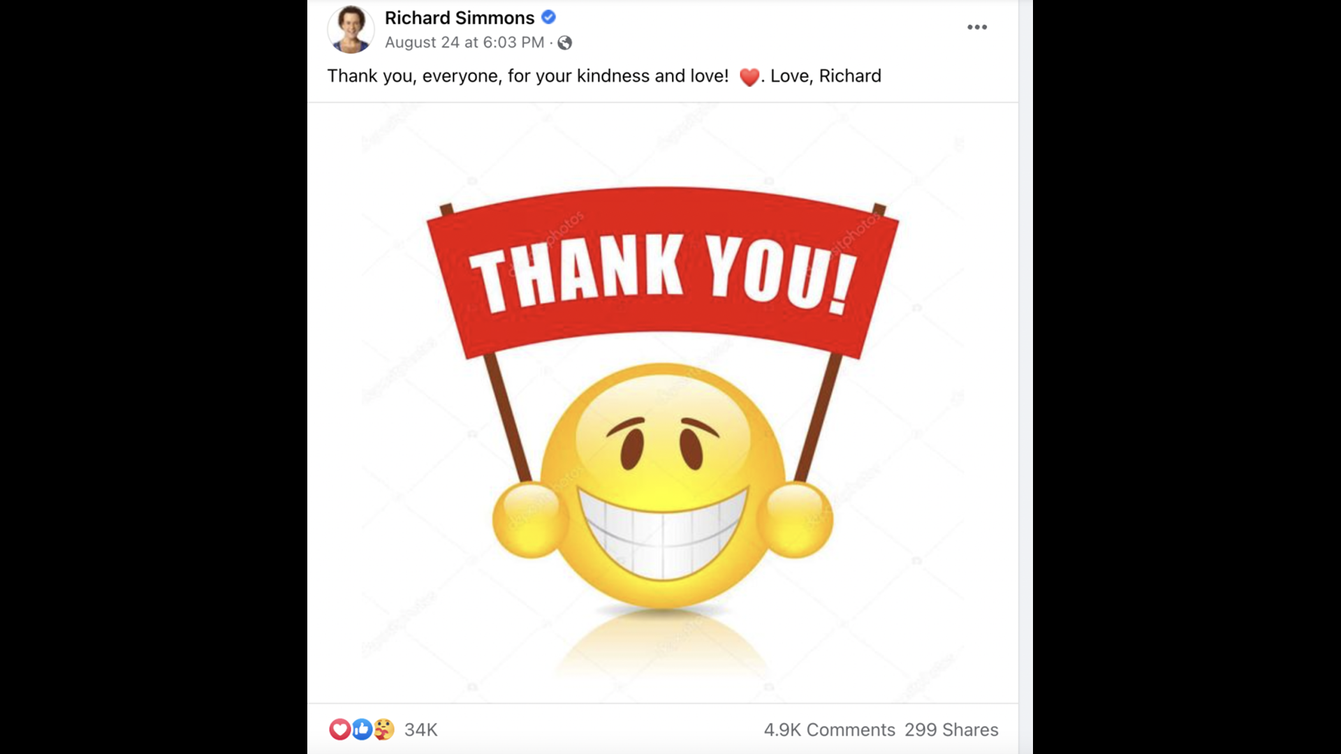 Richard Simmons Posts Message to Fans After Documentary Debuts About ...