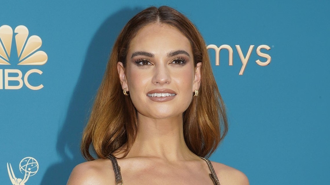 Lily James on Being Sewn Into Her Emmys Dress and Doing Pamela Anderson ...