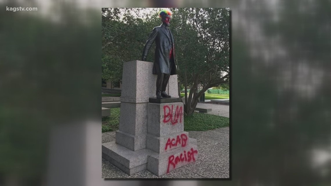 Protesters on both sides of the Texas A&M Sully statue debate | kvue.com
