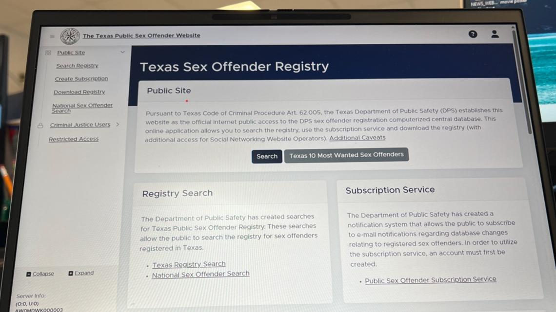 New law expanding sex offender registry goes into effect in Texas ...