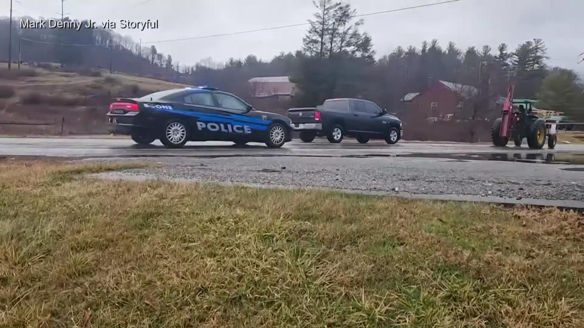 Boone Police led in slow-speed chase by erratic tractor driver | kvue.com