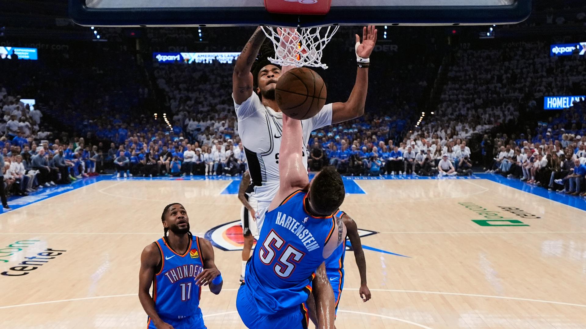 Turnover-prone Spurs drop Game 2 in Oklahoma City; series now moves to ...