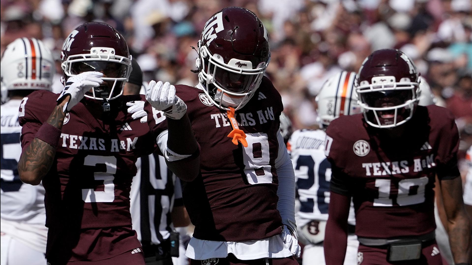 #9 Texas A&M Aggies beat Auburn Tigers in first SEC game of 2025 ...