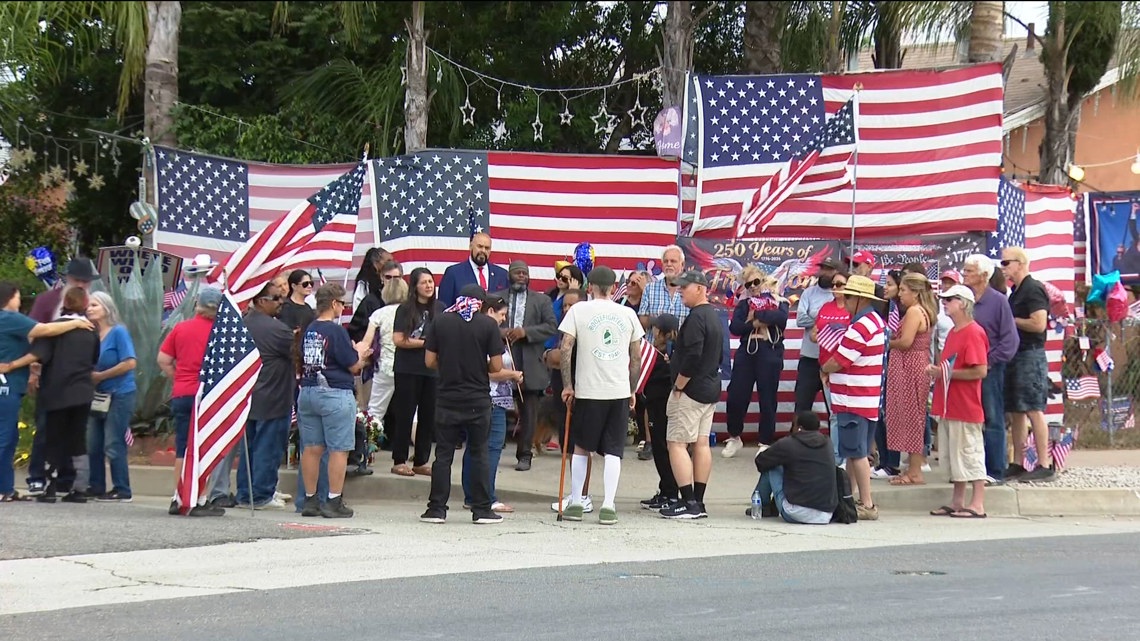 Escondido Army veteran known for his flag yard display has died ...