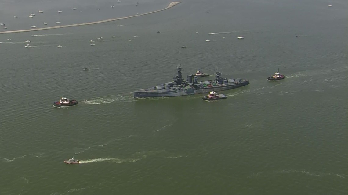 Battleship Texas moving to Galveston | kvue.com