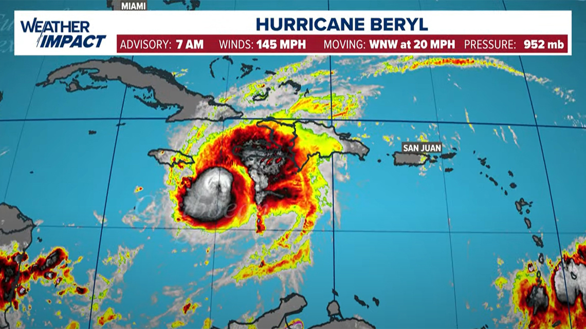 Hurricane Beryl tracker and spaghetti models, projected path | kvue.com