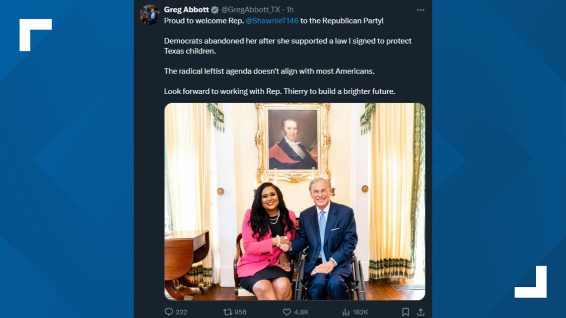 Why did Texas State Rep. Shawn Thierry swap to Republican party | kvue.com