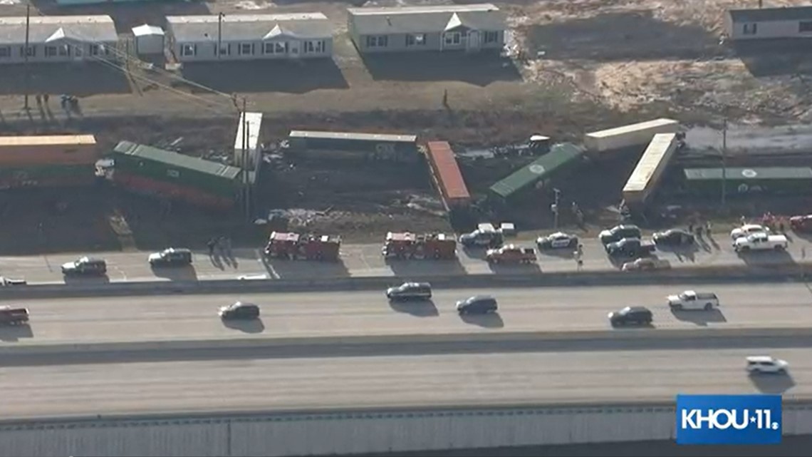 Crews respond to train derailment in Montgmery County, Texas | kvue.com
