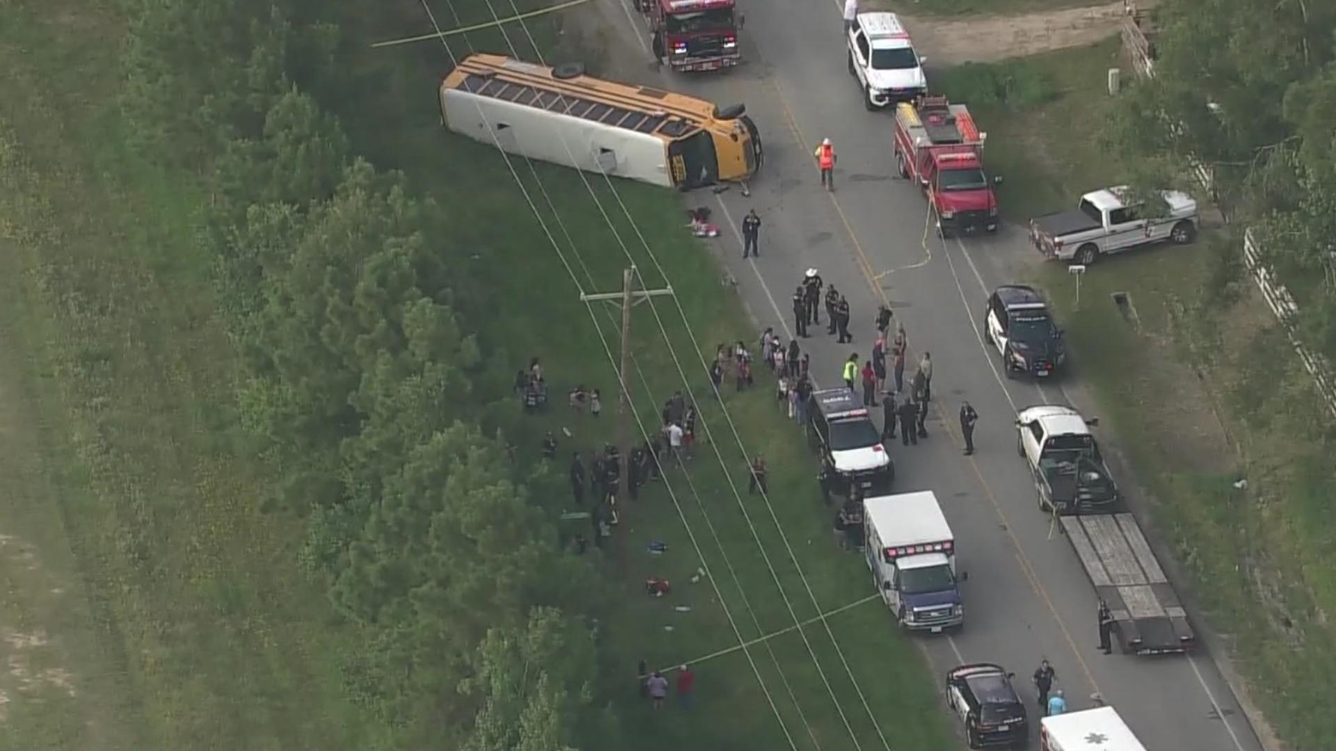 Cleveland ISD bus involved in rollover crash; 2nd district bus crash on ...
