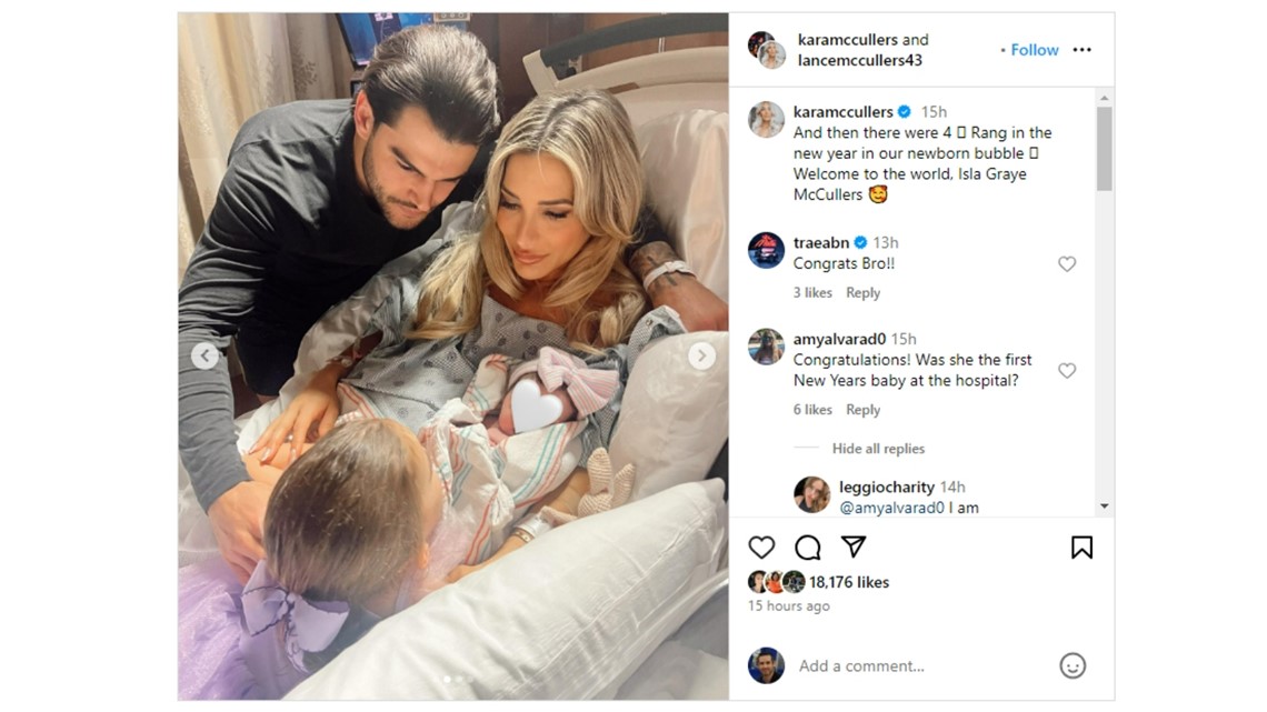 Lance McCullers Jr., wife Kara welcome Baby Isla Graye | kvue.com