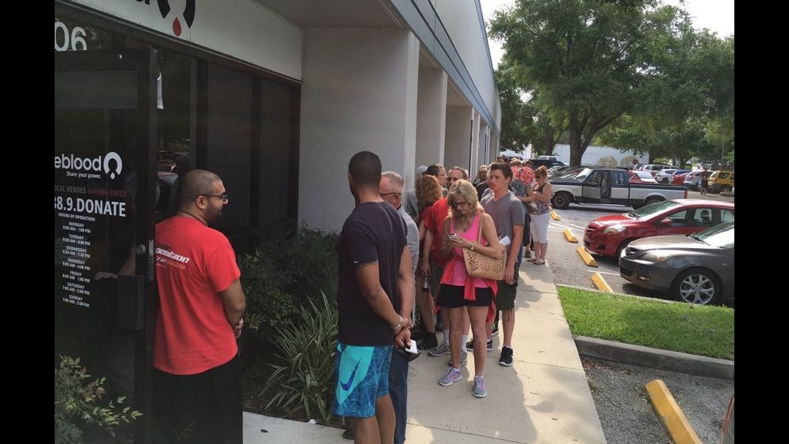 Thousands donate blood in Orlando for injured victims | kvue.com