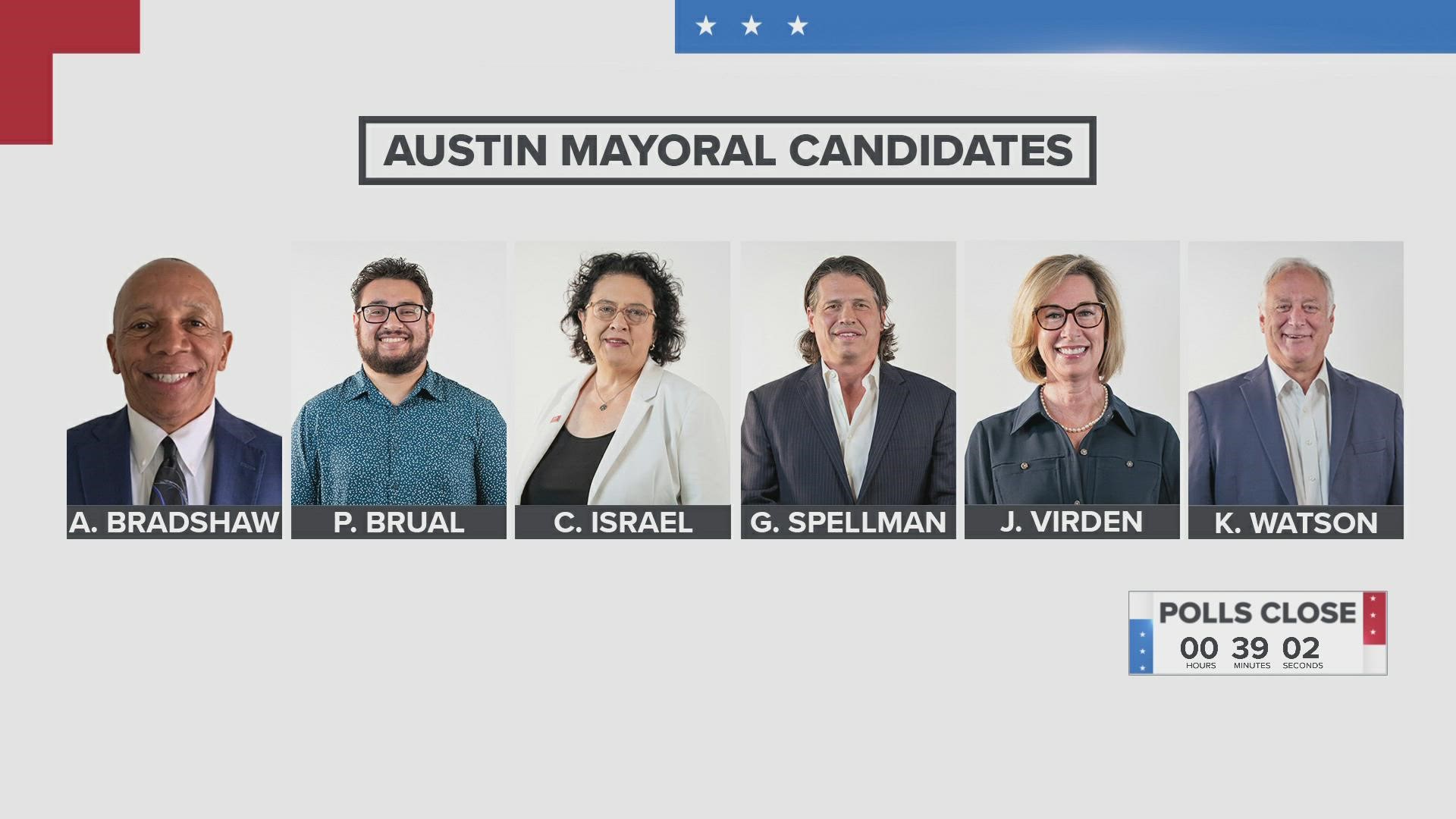 Race of Austin Mayor: Kirk Watson and Celia Israel are two of six ...