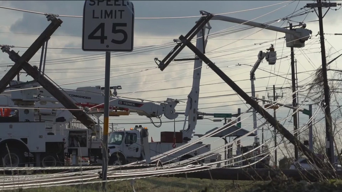 Thousands still without power following Wednesday's storms in Austin ...
