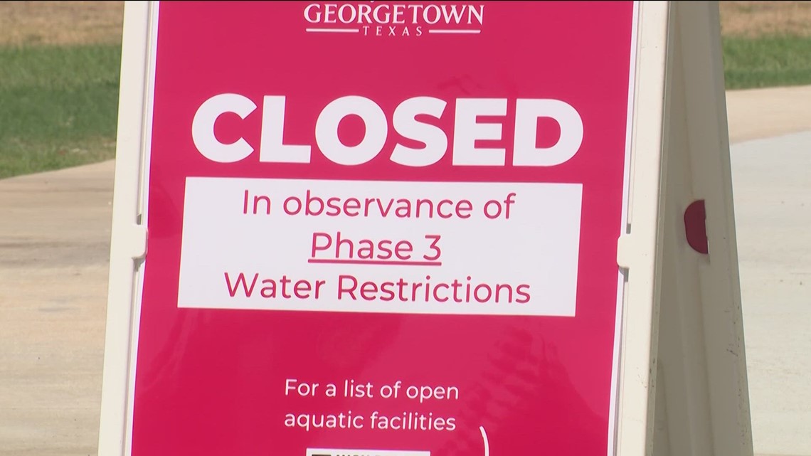 Georgetown, Texas, under temporary Stage 3 water restrictions | kvue.com
