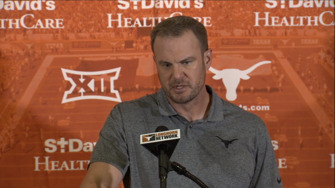 Tom Herman talks Oklahoma State challenge in UT press conference | kvue.com