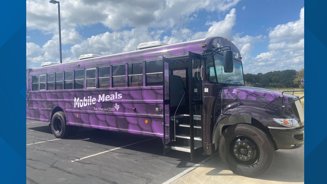 Tackling hunger in San Marcos: New purple bus highlights decade-long ...