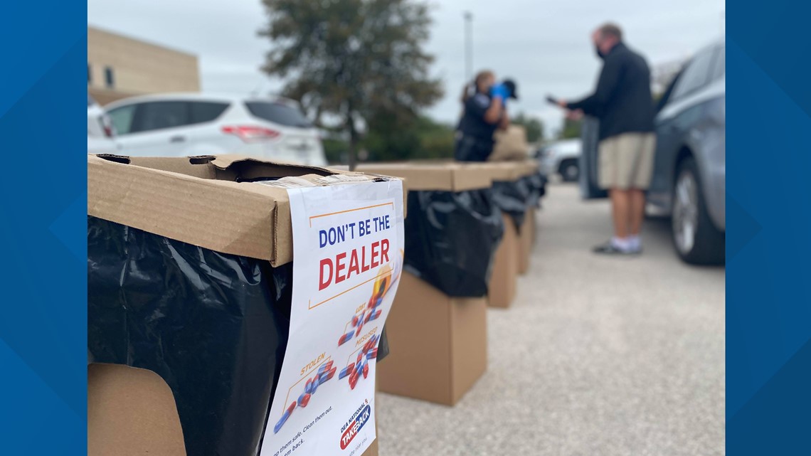 Travis County constables collect pill bottles on National Take Back Day ...
