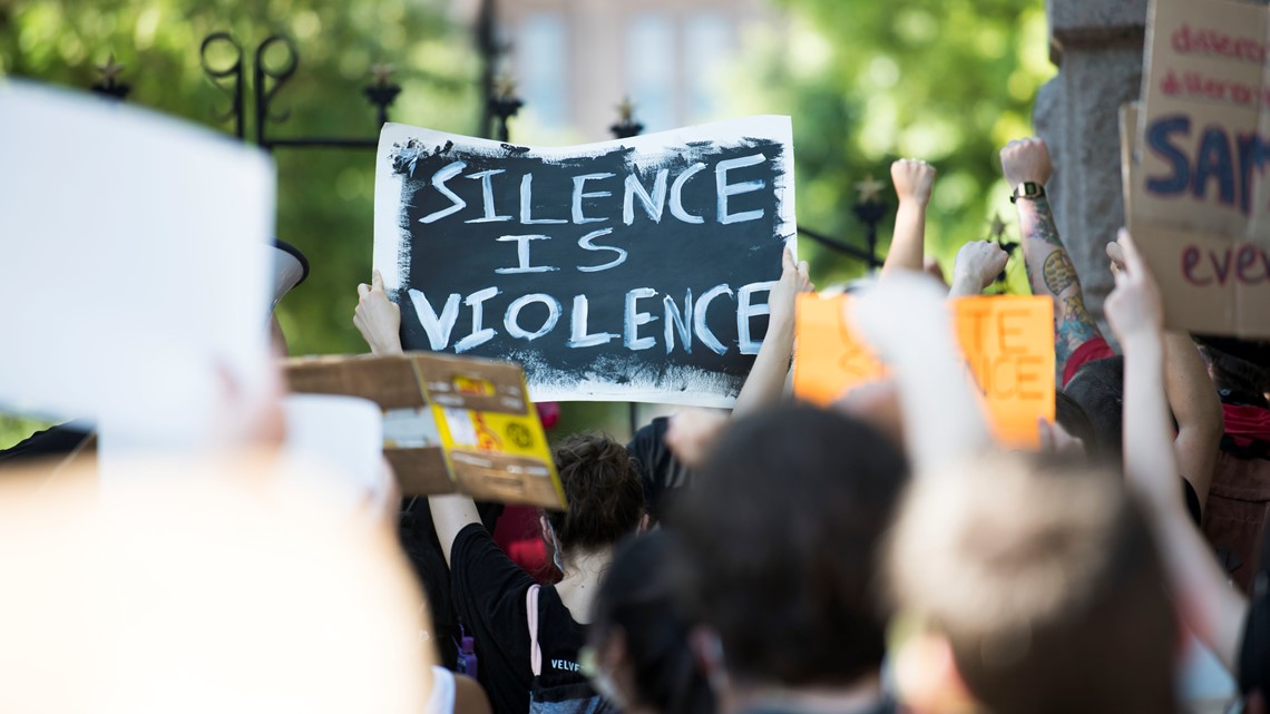 PHOTOS: Protesters march through Downtown Austin for seventh night in a ...