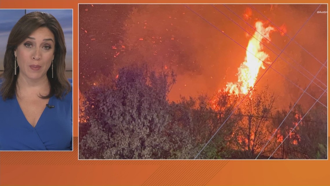 Brush fire near I-35 and Stassney Lane burns half an acre | kvue.com