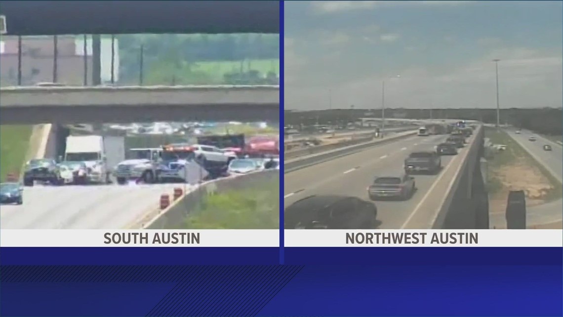 Two separate multi-car pileups in Austin Saturday | kvue.com