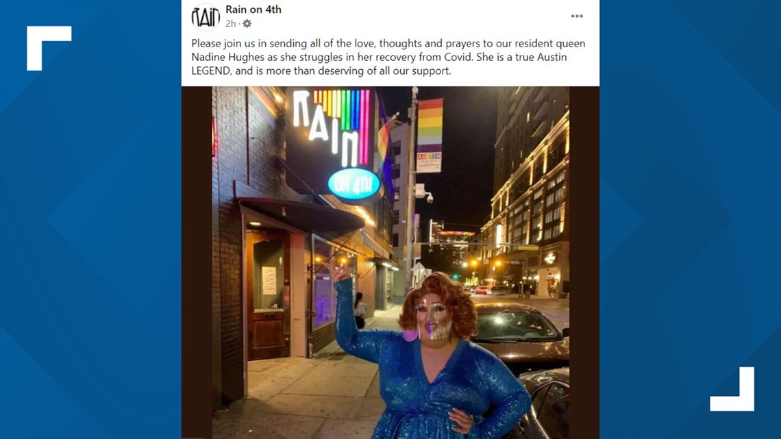 'Stay strong Nadine Hughes.' Austin drag queen in ICU with COVID-19 ...