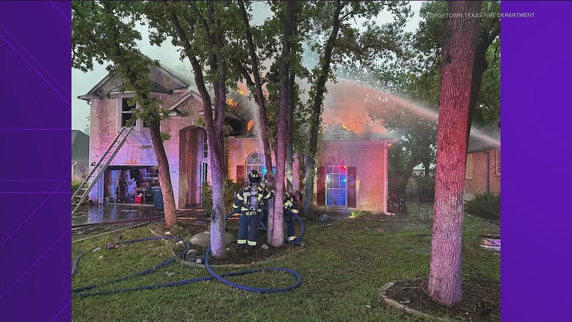 Family displaced by Georgetown house fire in Berry Creek | kvue.com
