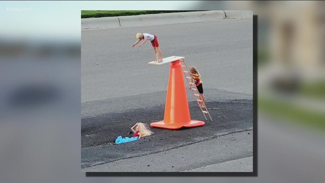 A pothole in a Liberty Hill community turned into funny scenes ...