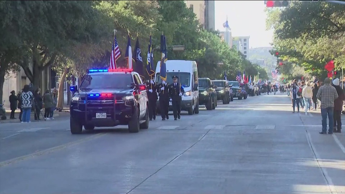 Austinites celebrate Veterans with annual parade through downtown ...