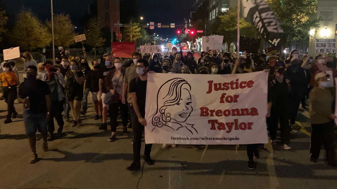 Breonna Taylor protest in Austin, Sept. 23 | kvue.com