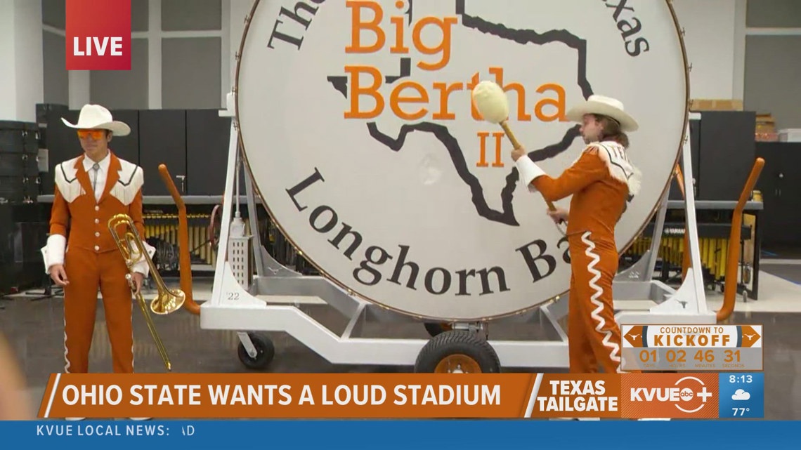 A closer look at UT Austin's 'Big Bertha' bass drum | kvue.com