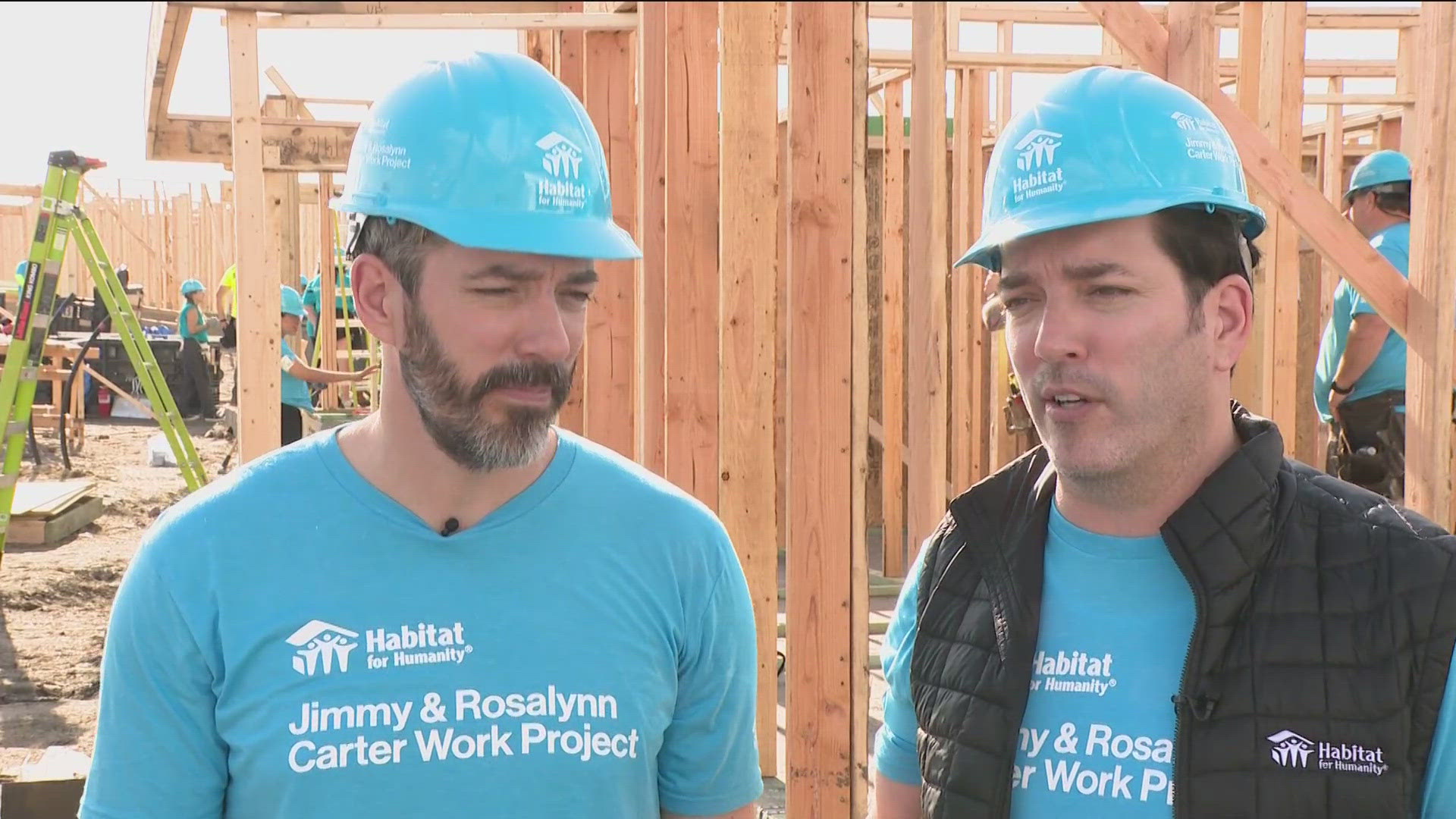 'Property Brothers' visit Habitat for Humanity construction site near ...
