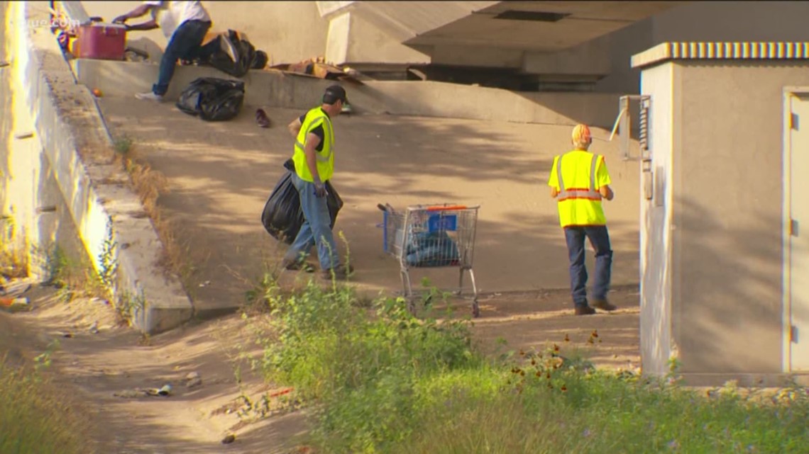 Austin crews taking over homeless camp cleanups under highways | kvue.com