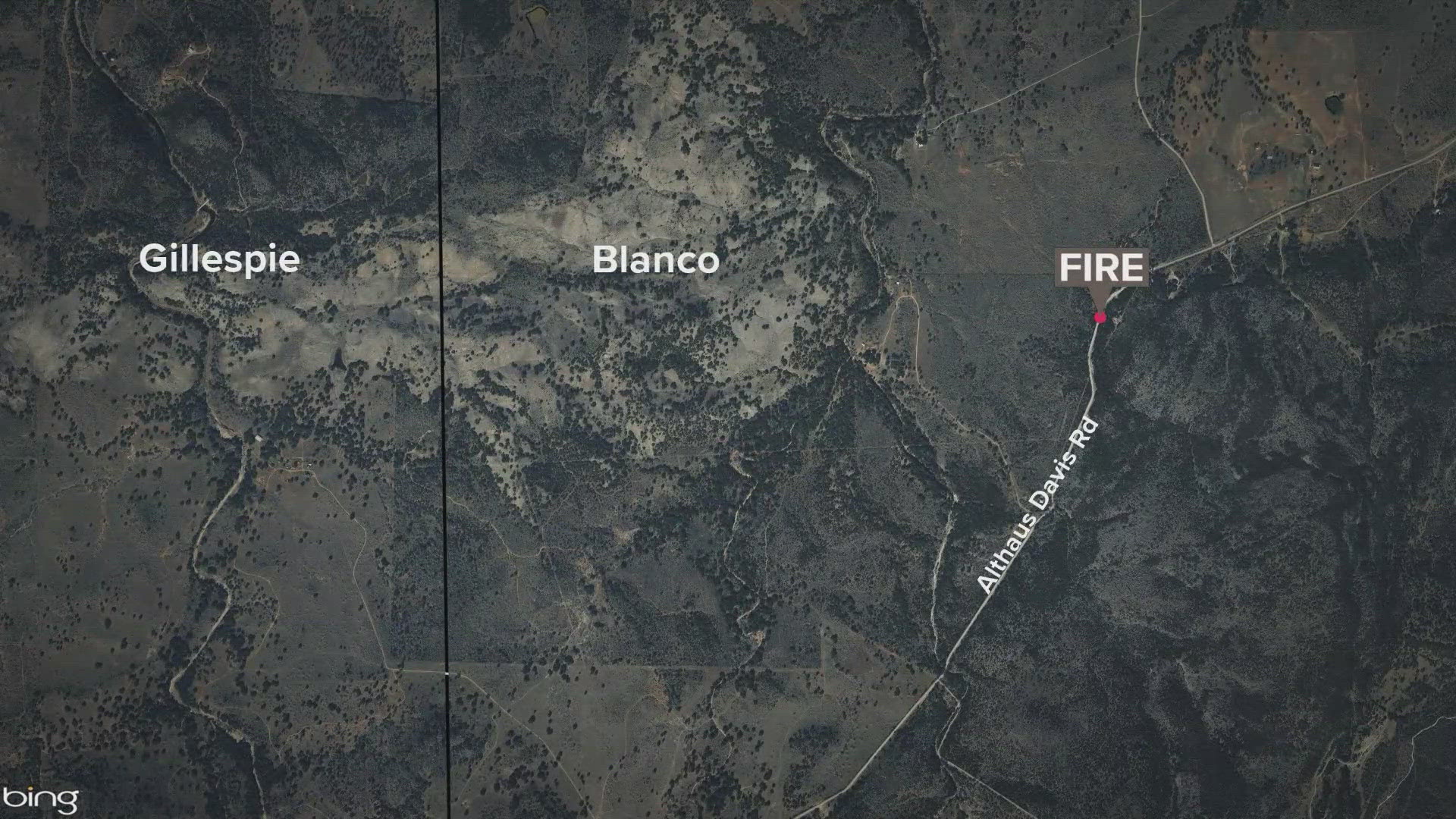 Brush fire burns 80 acres near Gillespie-Blanco line | kvue.com