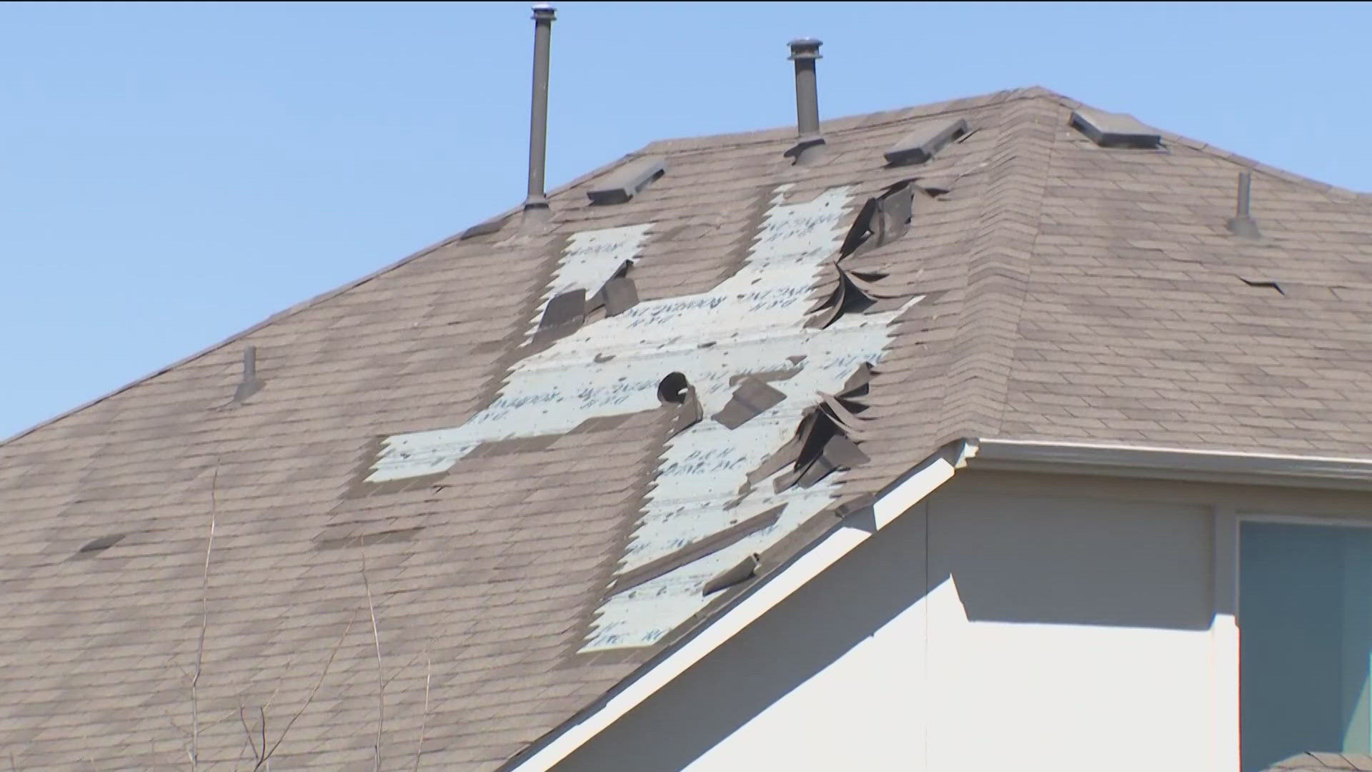 Cleanup Begins After Windy Weather Rips Shingles Off Roofs