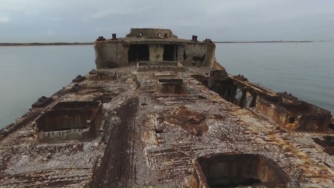 SS Selma: The concrete ship buried in Galveston Bay | kvue.com
