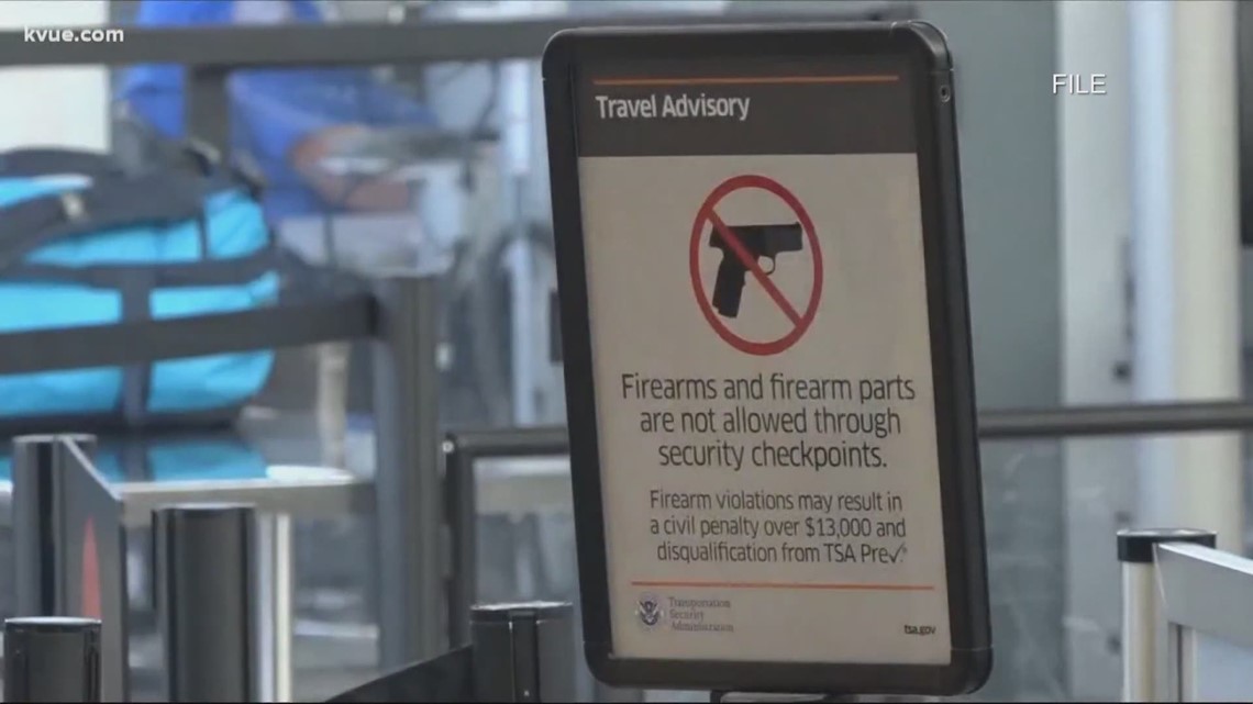 Austin airport continues to see high numbers of guns carried to ...