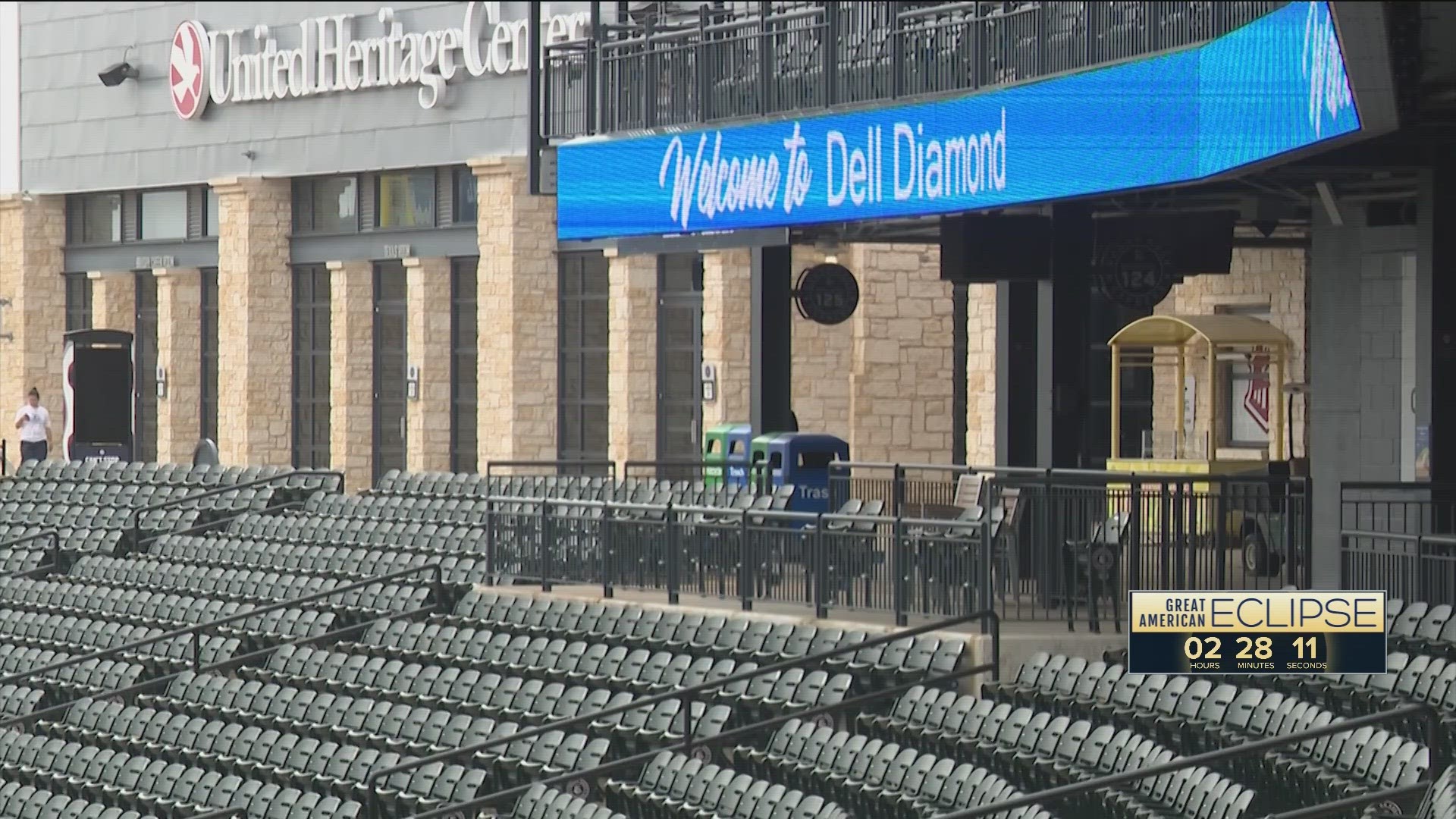 Total solar eclipse viewing party underway at Dell Diamond in Round ...