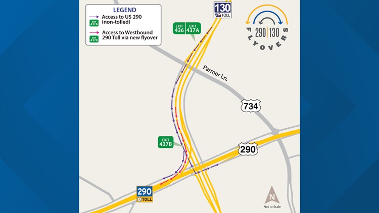 New flyover bridge opening soon directly connects southbound SH 130 to ...