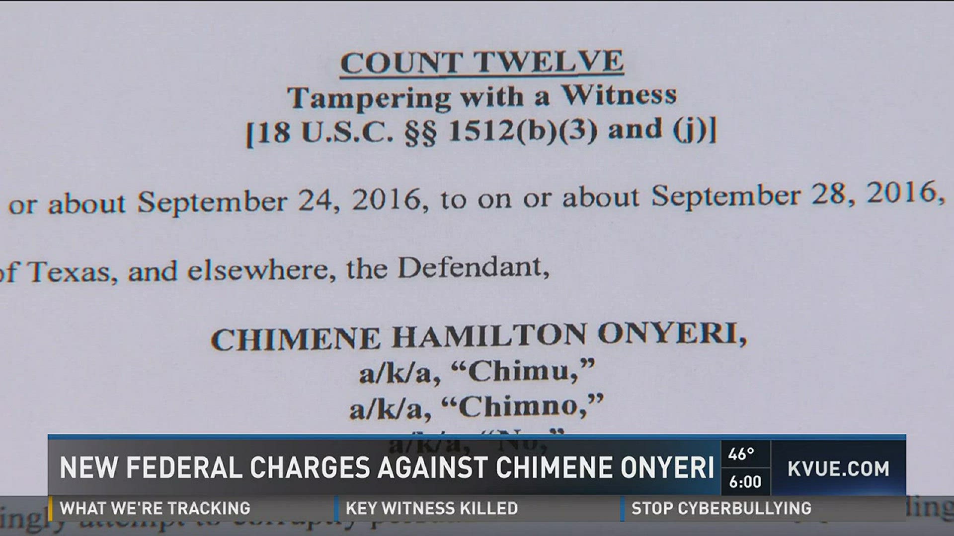 Suspect in Kocurek attack charged with witness tampering | kvue.com