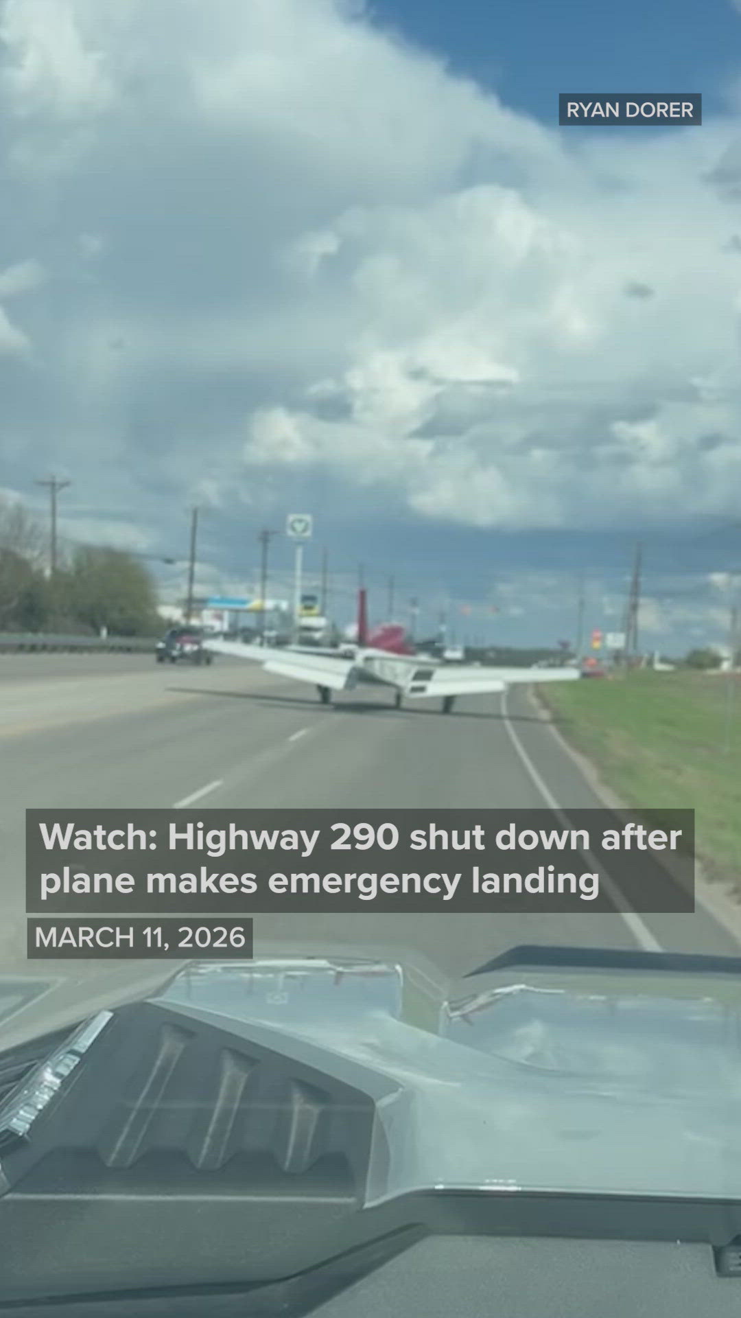 Watch: Highway 290 shut down after plane makes emergency landing | kvue.com