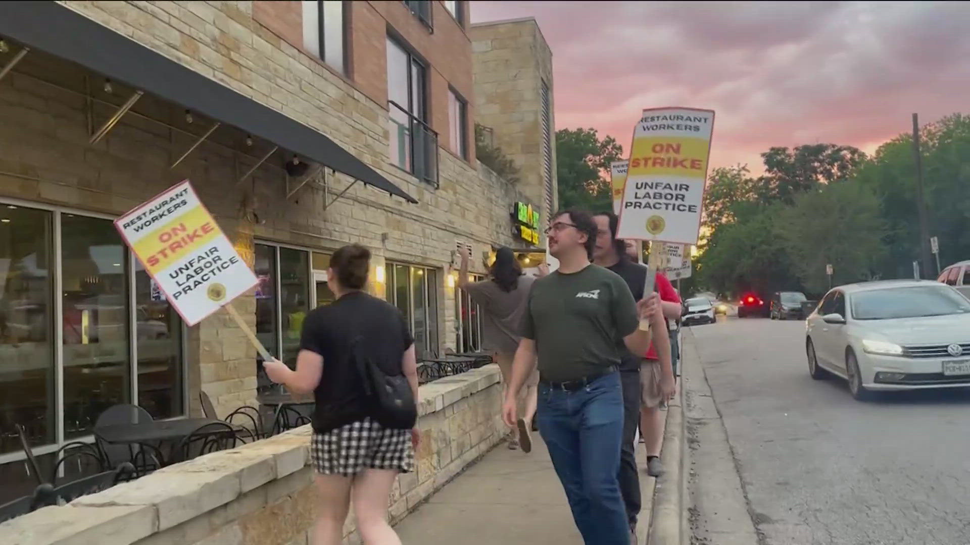 Via 313 strike protests alleged unfair labor practices | kvue.com